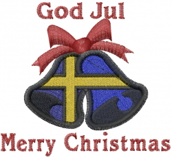 God Jul Embroidery Design | AnnTheGran.com