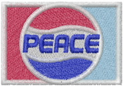 Peace Pepsi Logo Embroidery Design | AnnTheGran.com