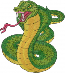 Cobra Embroidery Design | AnnTheGran.com