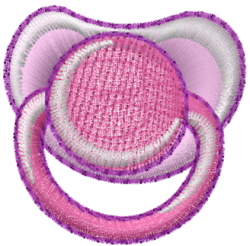 Baby Pacifier Embroidery Design | AnnTheGran.com