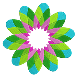 Pastel Spirograph Flower Embroidery Design | AnnTheGran.com
