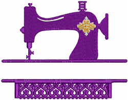 Sewing Machine Monogram Embroidery Design | AnnTheGran.com
