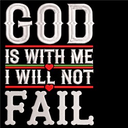 God Is With Me Embroidery Design | AnnTheGran.com