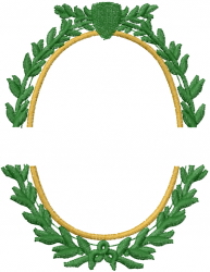 Split Wreath Embroidery Design | AnnTheGran.com