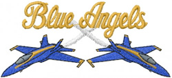 BLUE ANGELS Embroidery Design | AnnTheGran.com