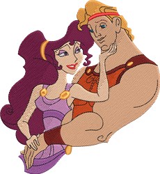 Hercules & Megara Embroidery Design | AnnTheGran.com
