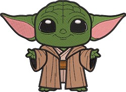 Grogu Embroidery Design | AnnTheGran.com