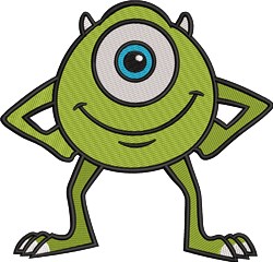 Mike Wazowski Embroidery Design | AnnTheGran.com