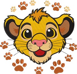 Simba Head Embroidery Design | AnnTheGran.com