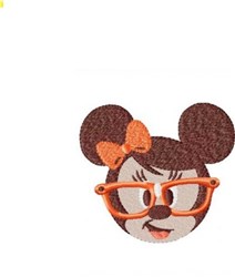 Brainy Bow Mouse Embroidery Design | AnnTheGran.com