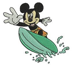 Mickey Mouse Surfer Embroidery Design | AnnTheGran.com