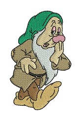 Sneezy Dwarf Embroidery Design | AnnTheGran.com
