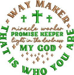 Promise Keeper Embroidery Design | AnnTheGran.com