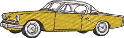 1953 Studebaker Commander Embroidery Design | AnnTheGran.com