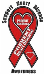 Heart Disease Awareness Embroidery Design | AnnTheGran.com