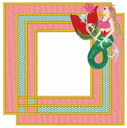 Mermaid Frame Embroidery Design | AnnTheGran.com