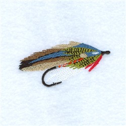 Streamer Fly Lure Embroidery Design | AnnTheGran.com