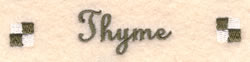 Thyme Label Embroidery Design | AnnTheGran.com