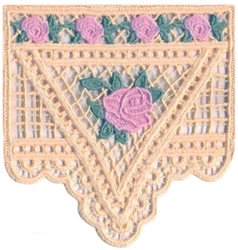Scotch Rose Lace Doily Embroidery Design | AnnTheGran.com