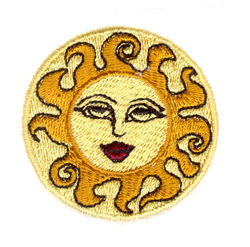 Small Sun Embroidery Design | AnnTheGran.com