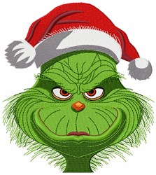Festive Grinch Embroidery Design | AnnTheGran.com