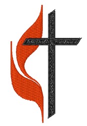 Methodist Symbol Embroidery Design | AnnTheGran.com