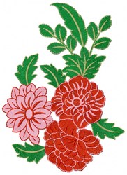 Red Flowers Embroidery Design | AnnTheGran.com