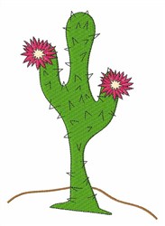 Cactus Flower Embroidery Design | AnnTheGran.com