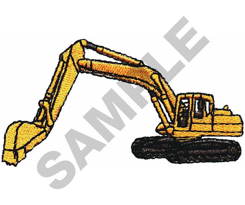 EXCAVATOR Embroidery Design | AnnTheGran