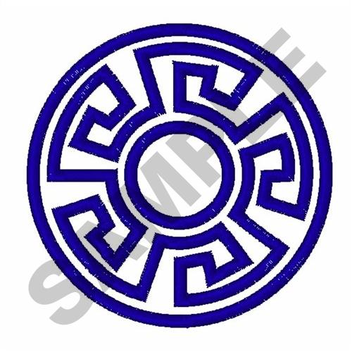 Greek Key Circle Vector