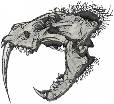 Saber Tooth Skull Tattoos