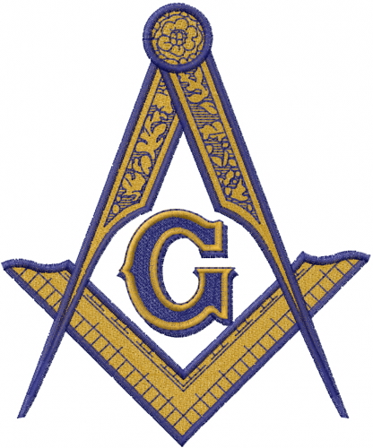 Art & Collectibles Fiber Arts Embroidery Masonic Symbol Embroidery ...